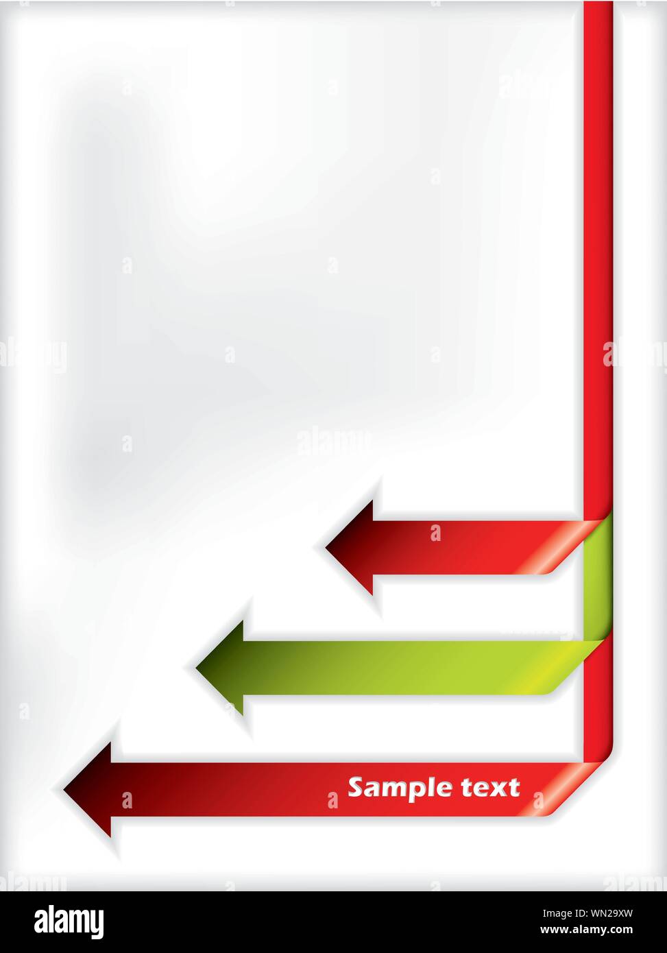 Brochure design with arrow ribbons Stock Vector Image & Art - Alamy