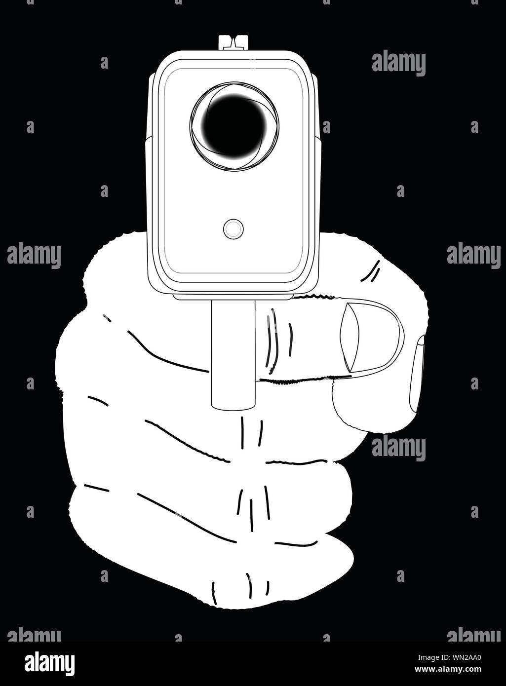 Smoking gun Stock Vector Images - Alamy