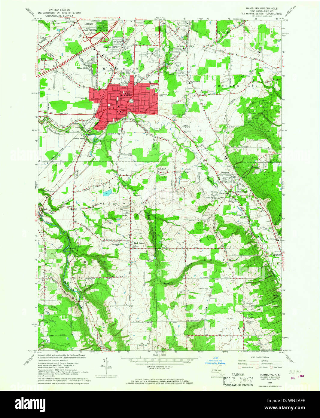 Map of new hamburg ny hi-res stock photography and images - Alamy