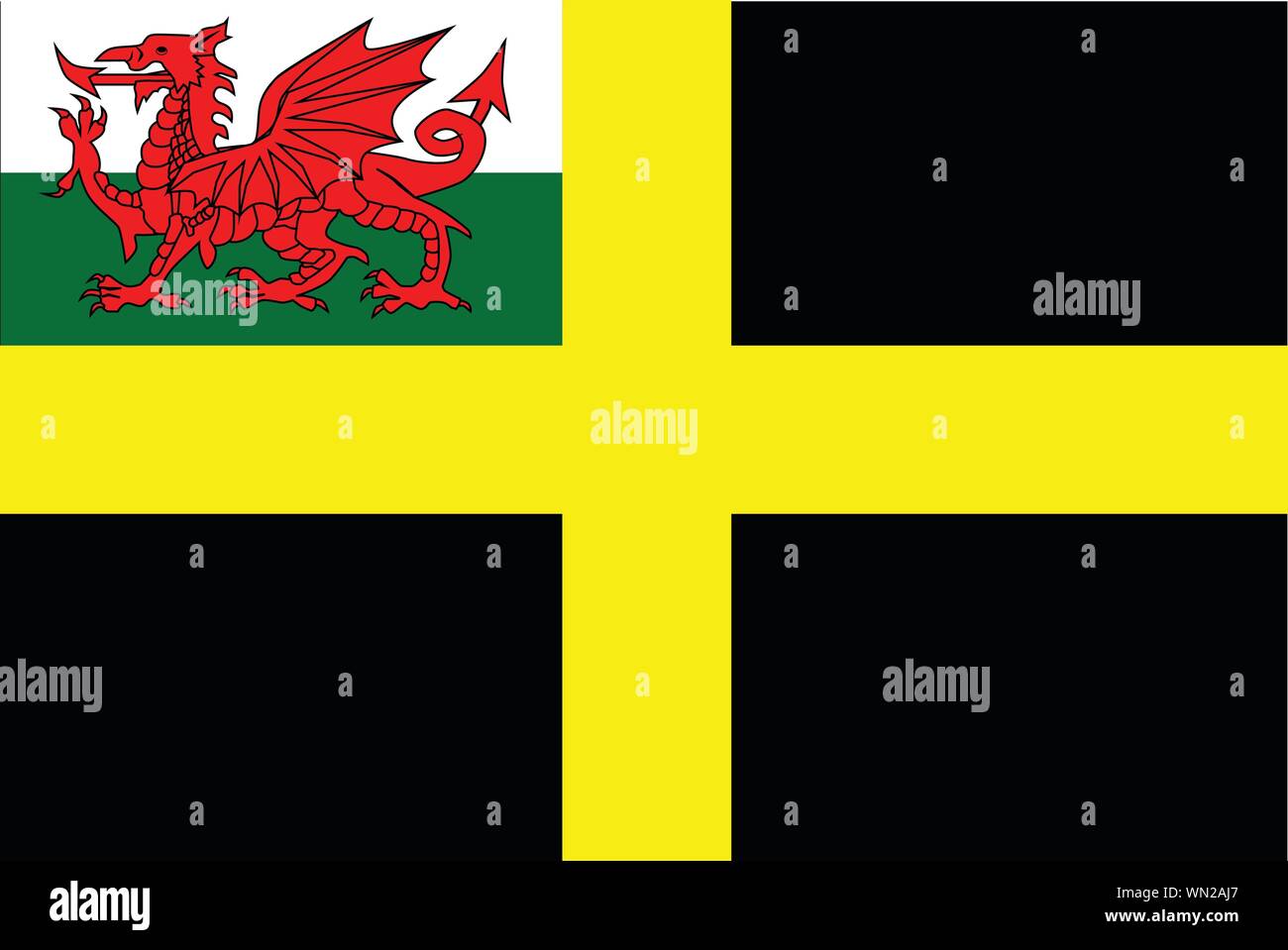 St david saint wales Stock Vector Images - Alamy