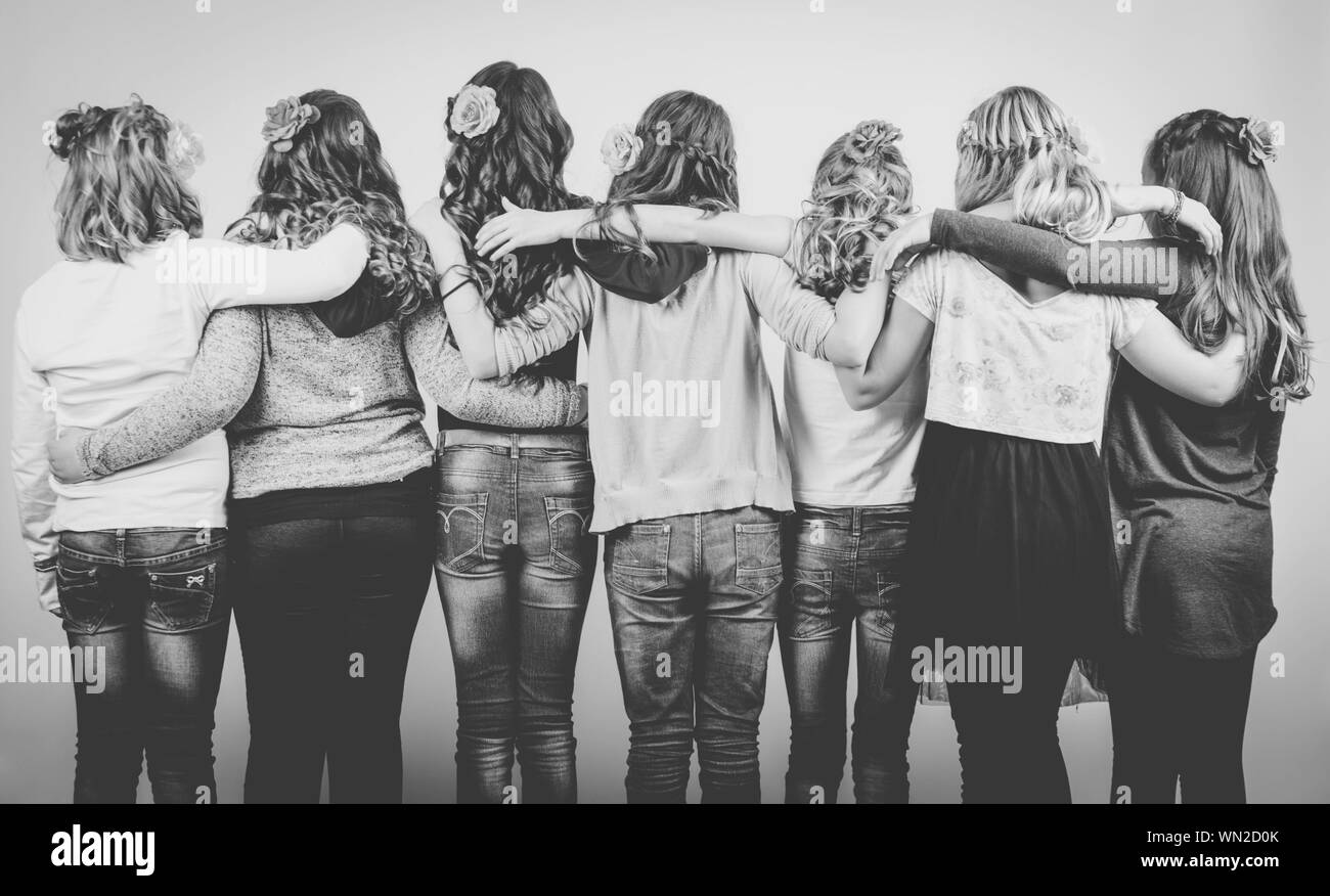 Group of people embracing hi-res stock photography and images - Alamy