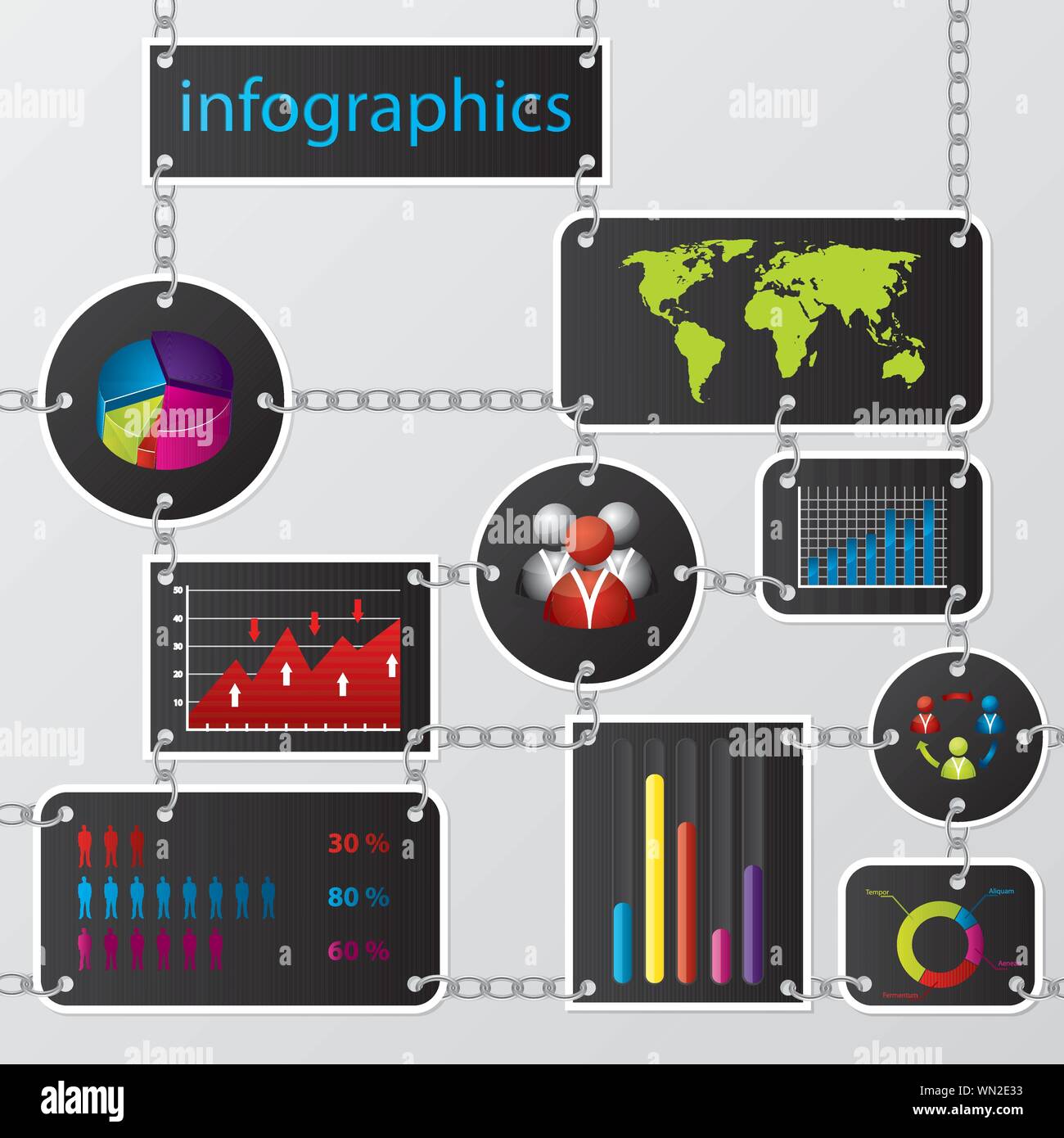 Structure chained Stock Vector Images - Alamy