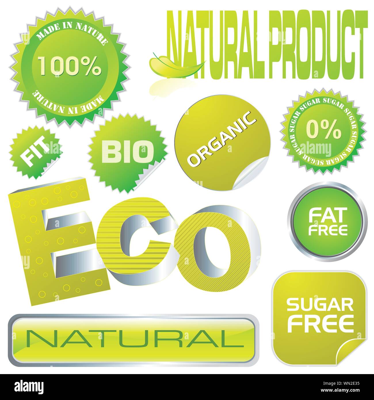 Fat free labels hi-res stock photography and images - Alamy