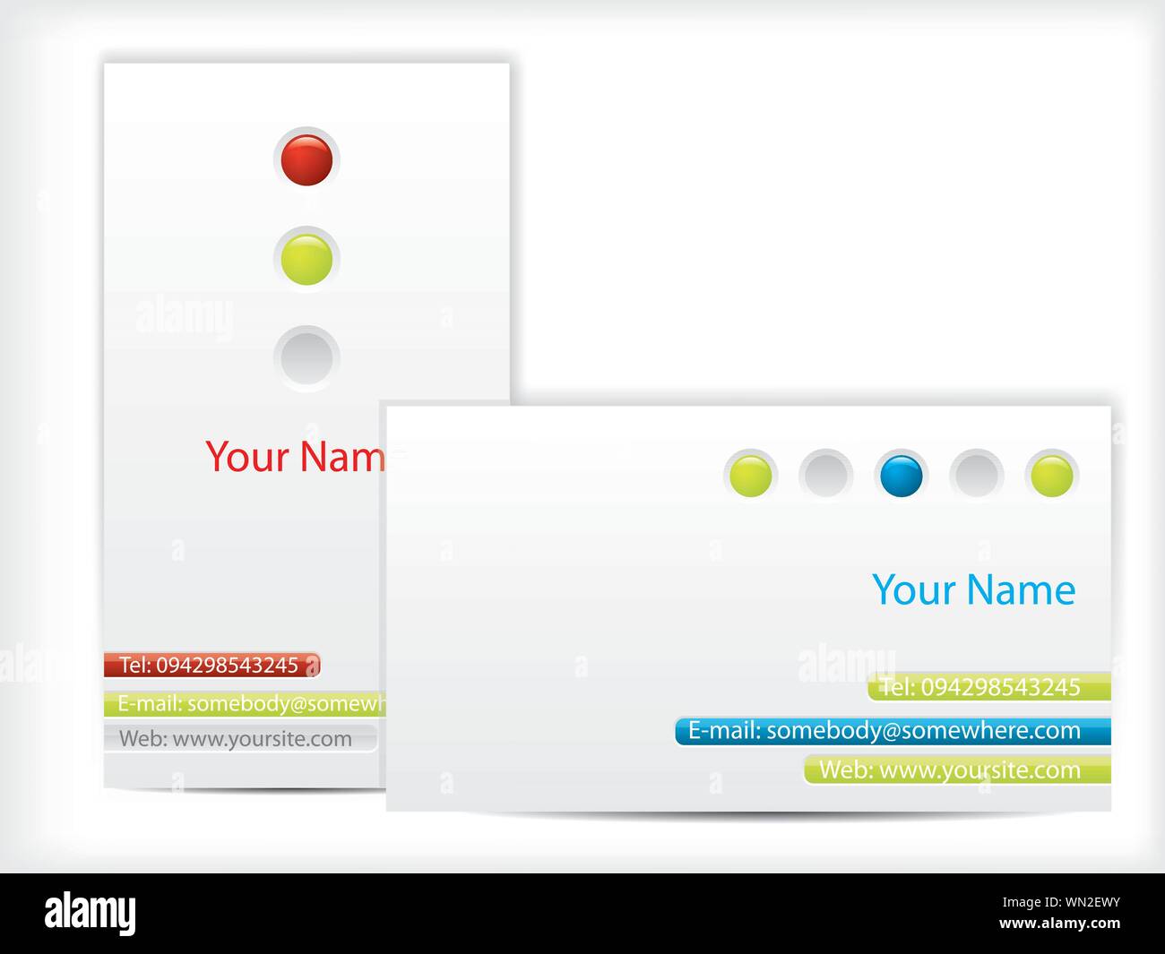 Business card design with led effect Stock Vector Image & Art - Alamy