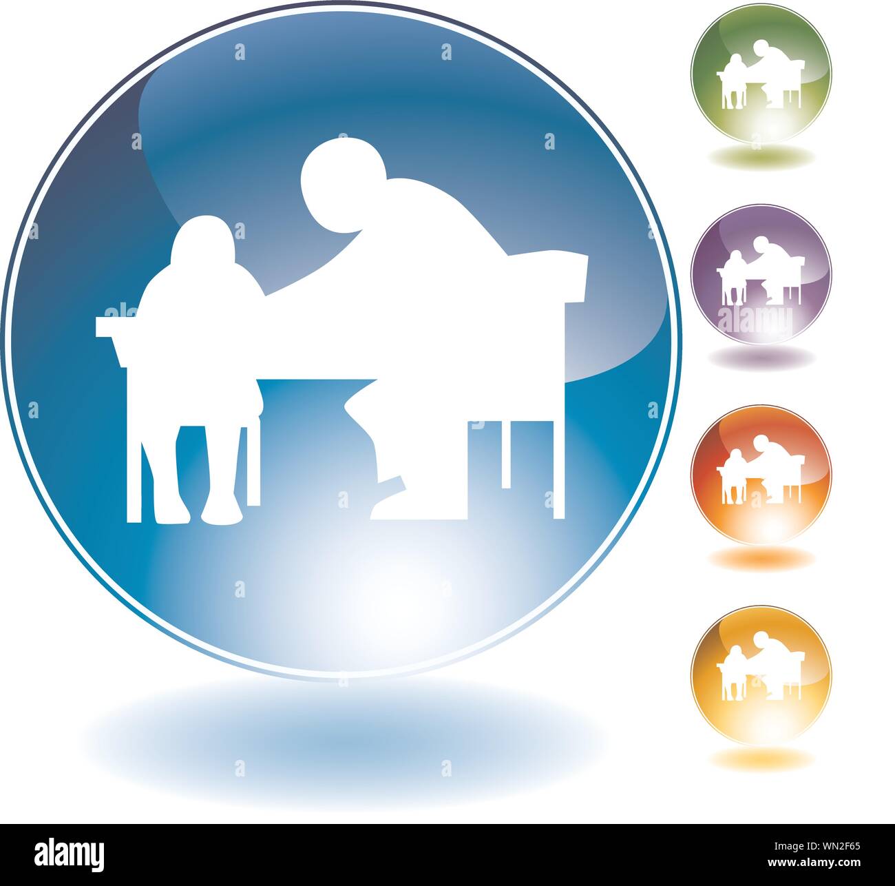 Tutoring college student Stock Vector Images - Alamy