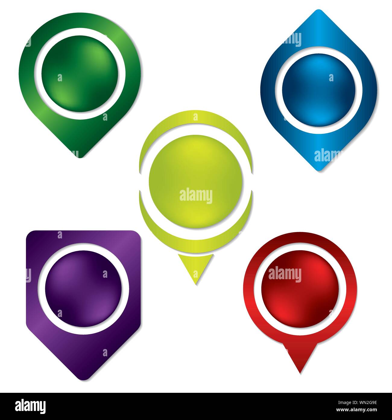 Various pointer/ label set Stock Vector Image & Art - Alamy