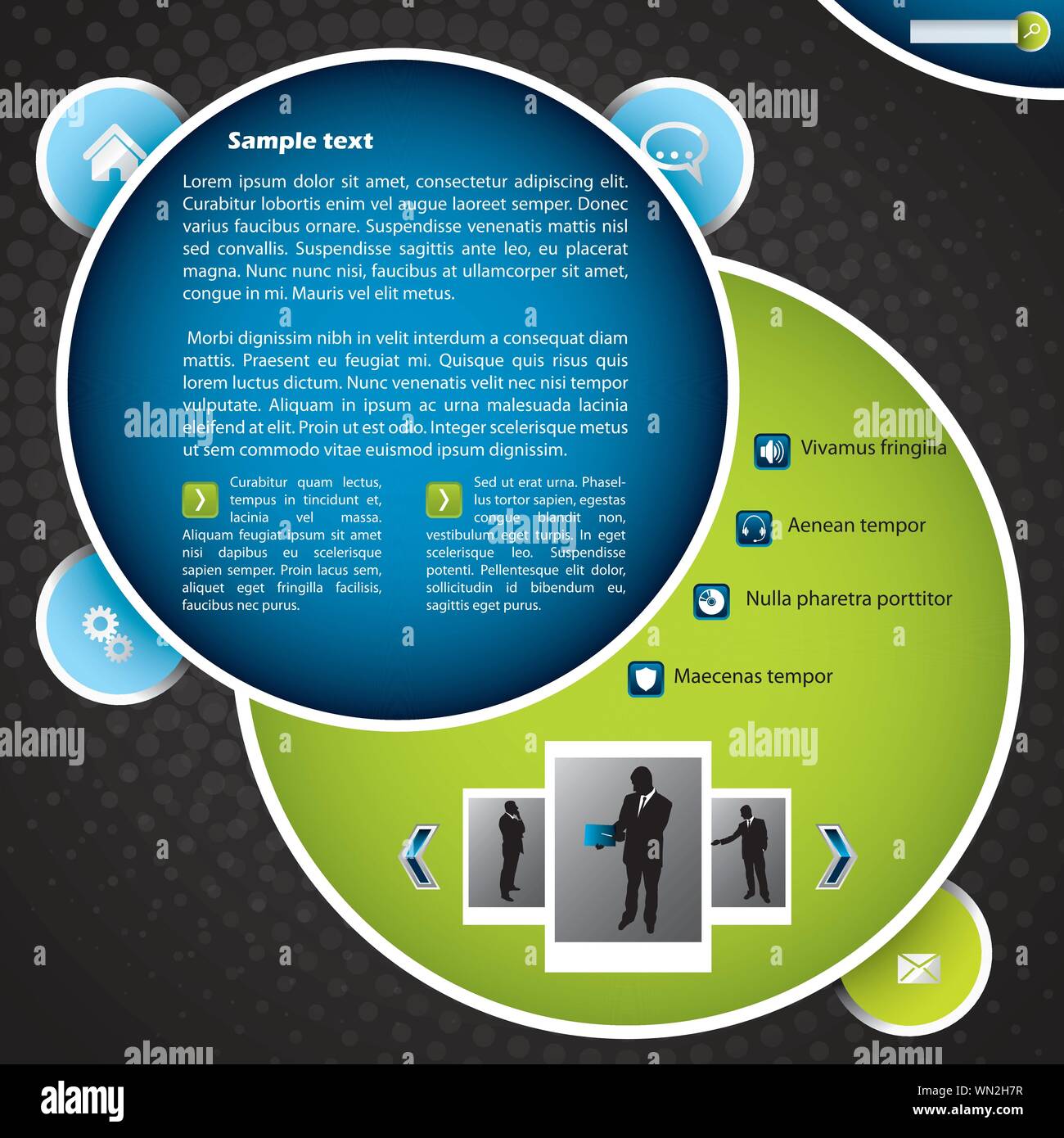 Bubble like website template Stock Vector Image & Art - Alamy