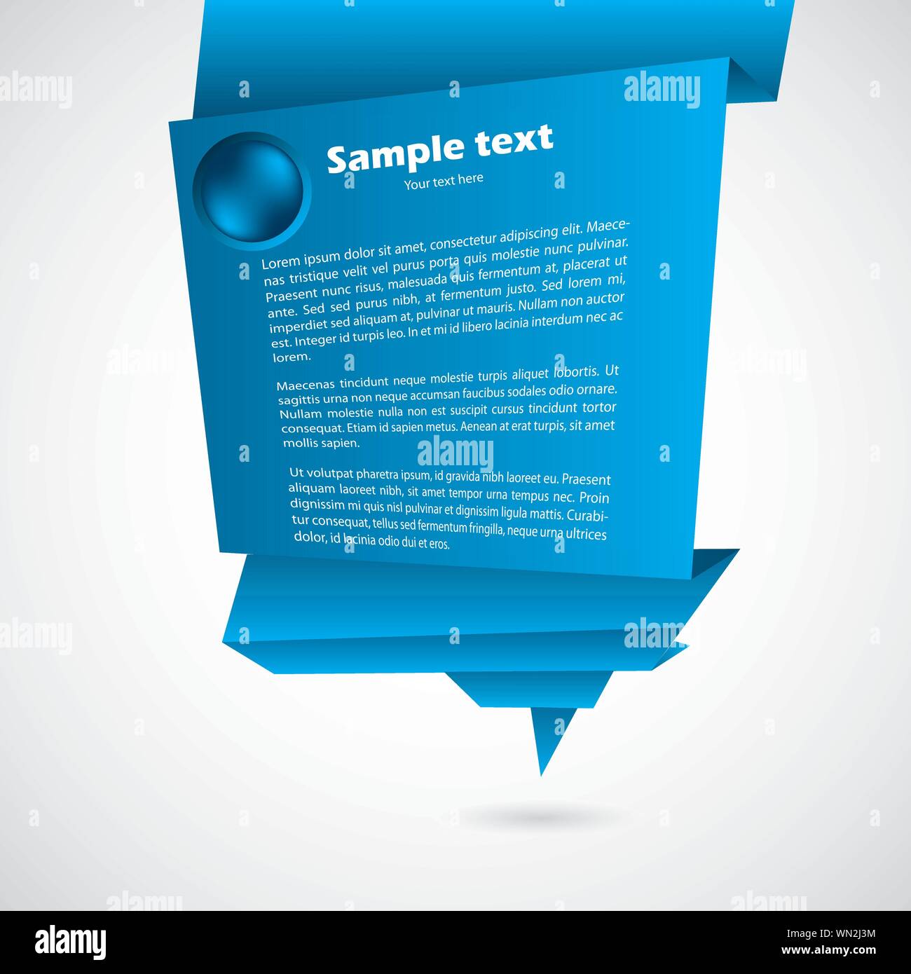 Abstract blue origami background Stock Vector Image & Art - Alamy