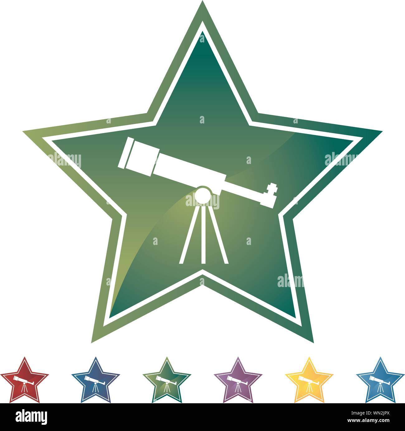 Astronomer observatory telescope Stock Vector Images - Alamy