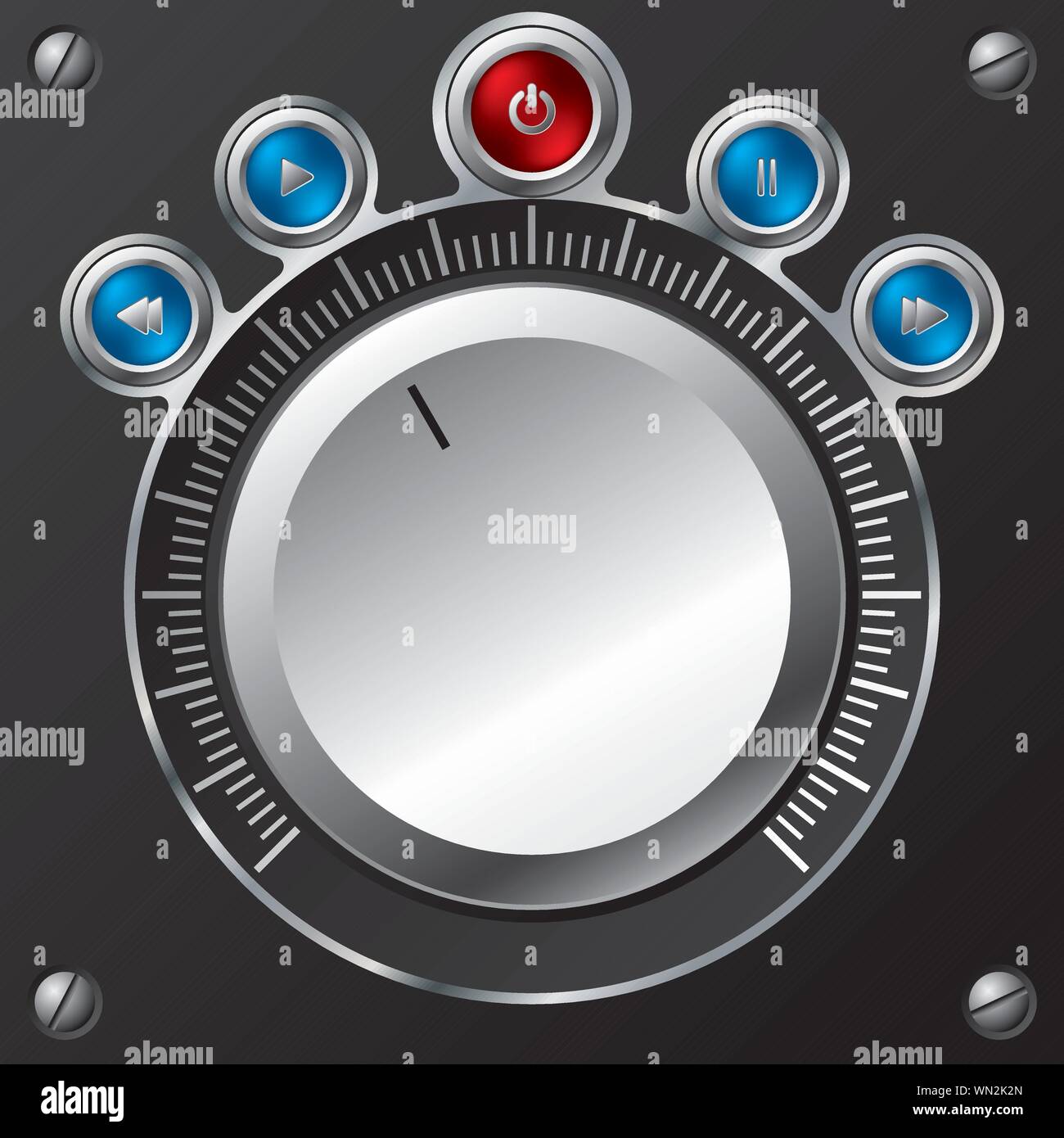 Volume control design with led buttons Stock Vector Image & Art - Alamy