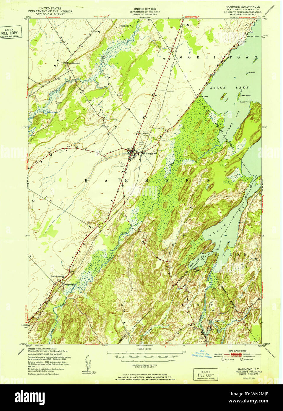Map of hammond hi-res stock photography and images - Alamy