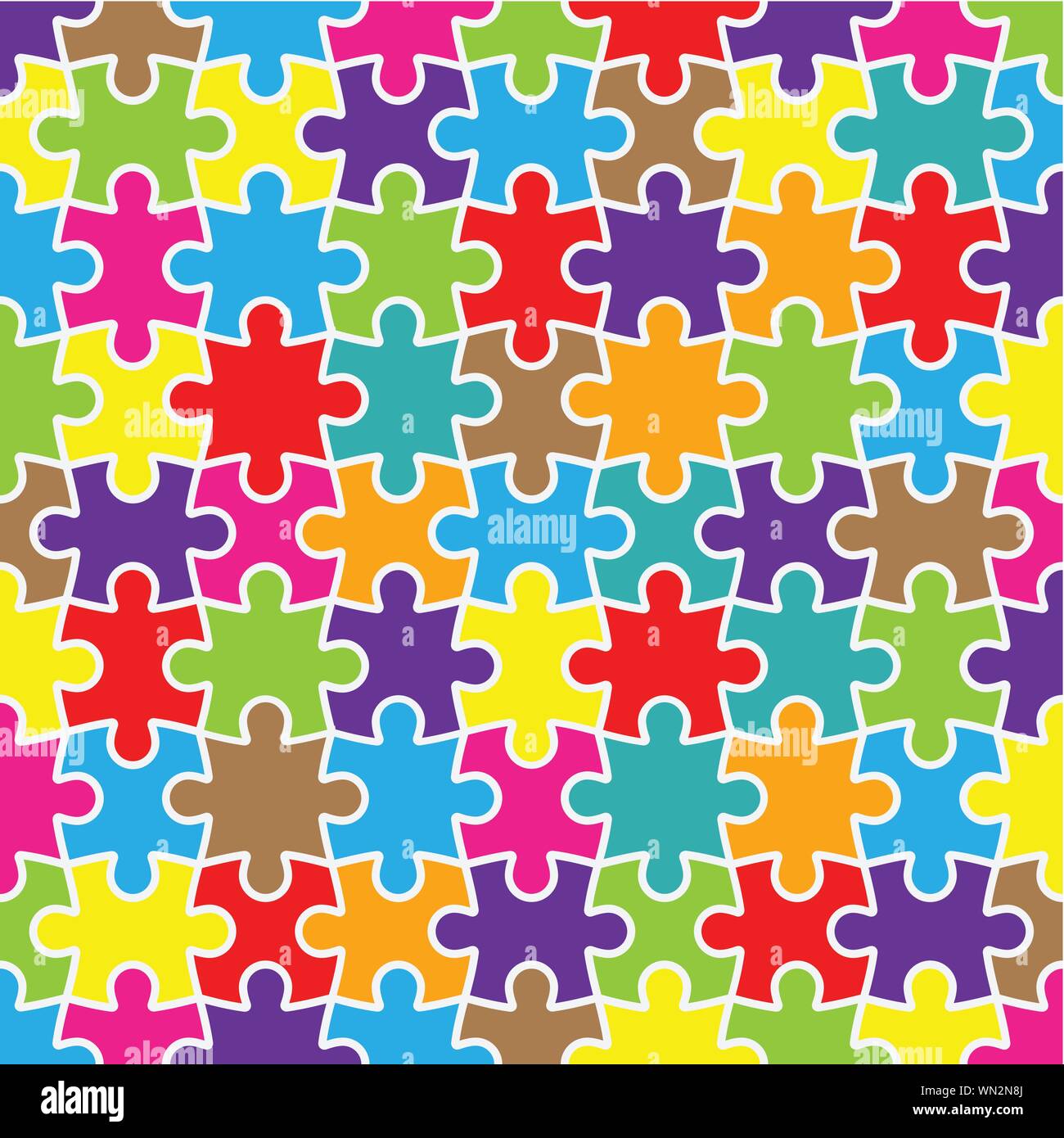 Abstract Puzzle Pieces Background