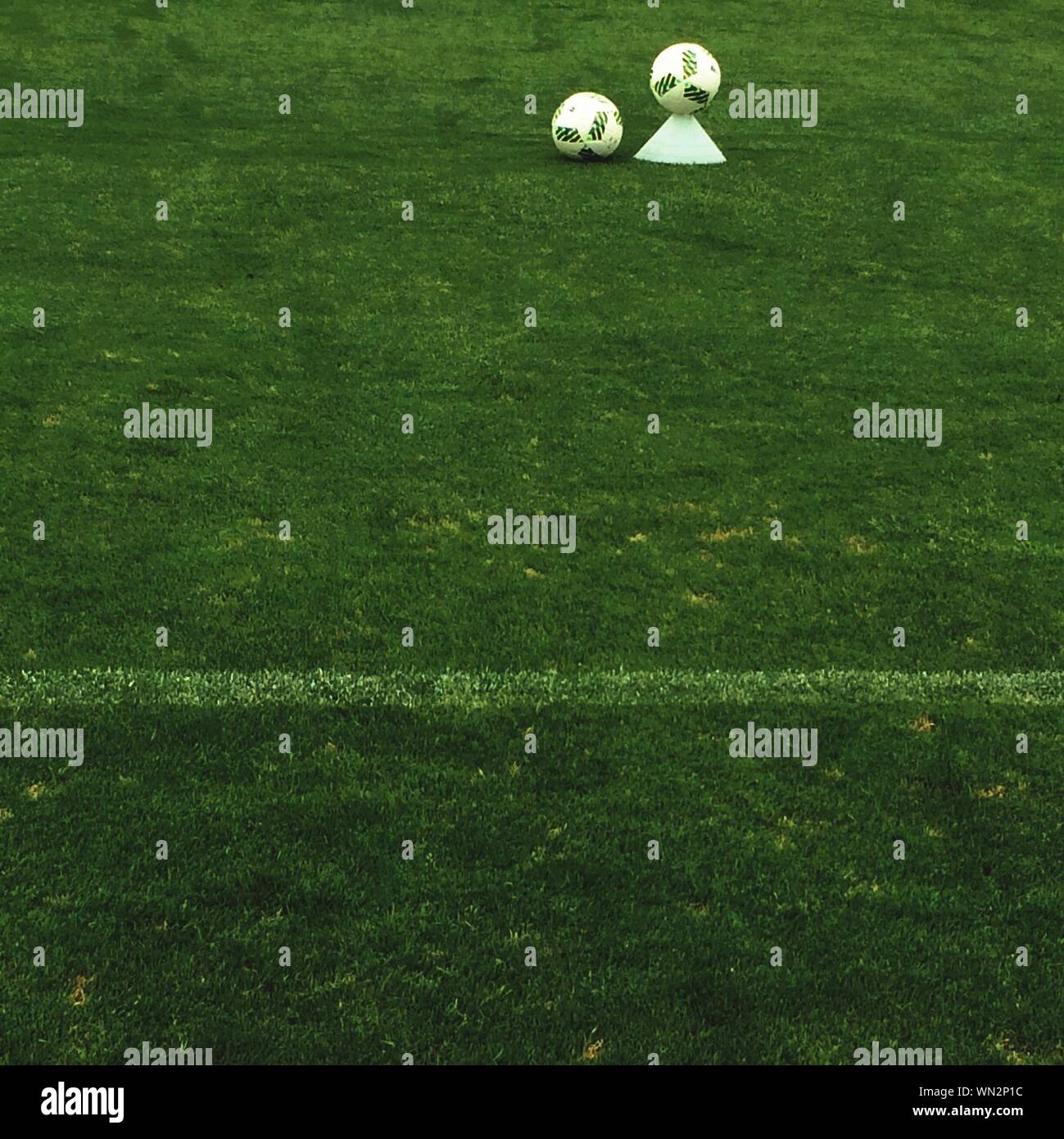 Soccer field soccer balls sports sport hi-res stock photography and ...