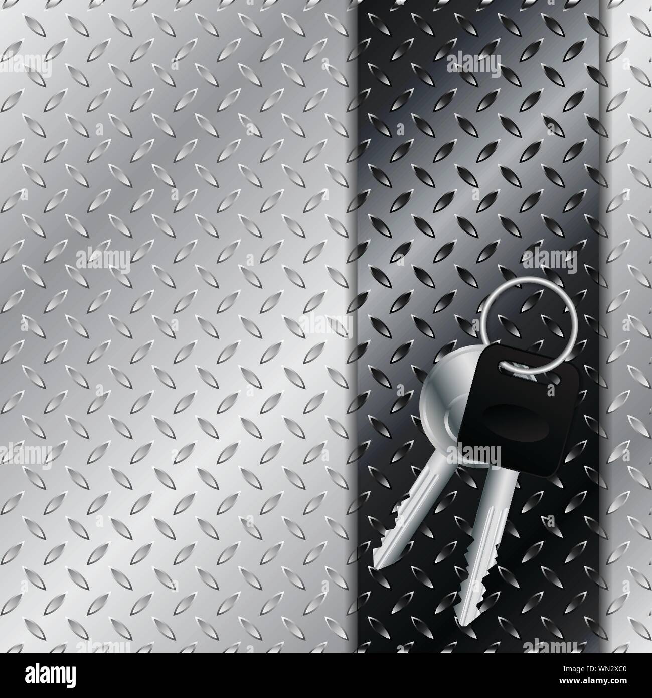 Silver key plate hi-res stock photography and images - Alamy