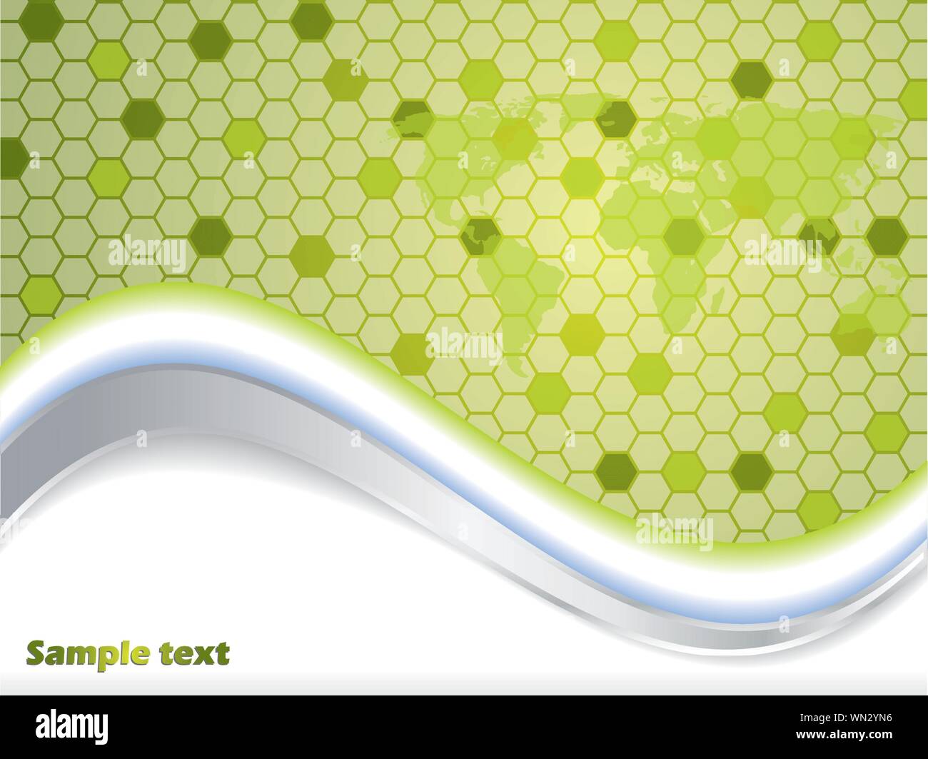 Waves And Hexagons Background Design Stock Vector Image Art Alamy