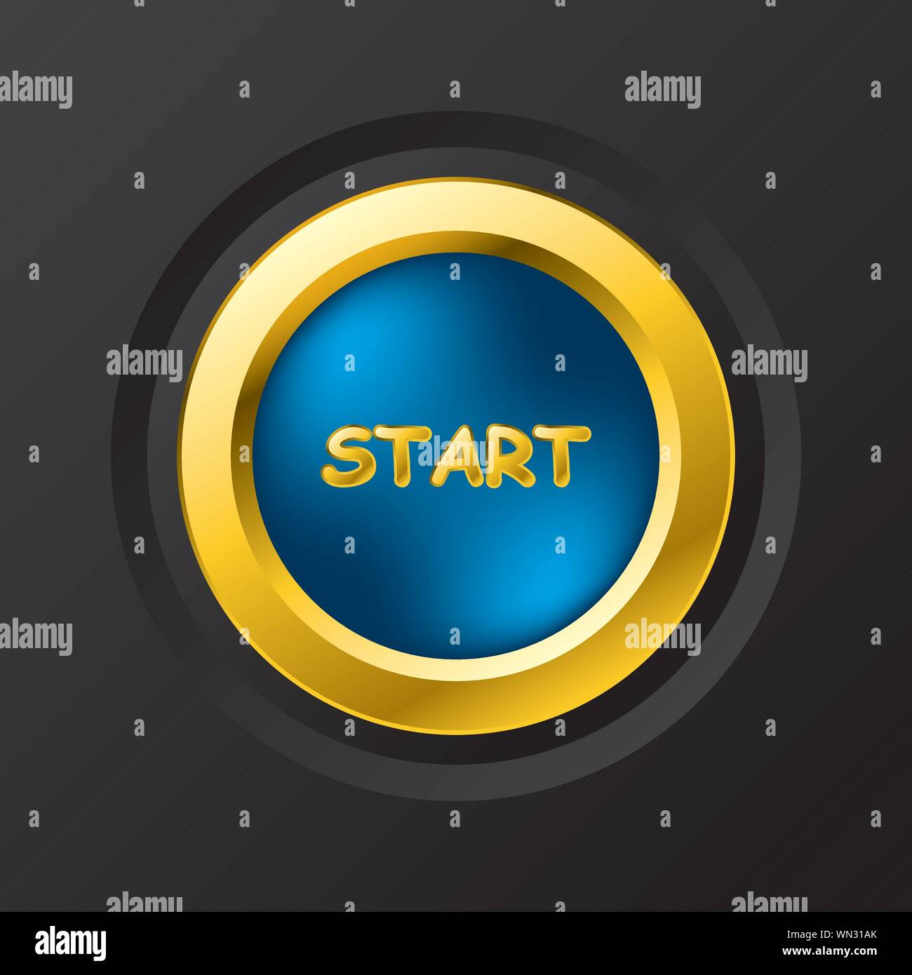 Blue start button Stock Vector Image & Art - Alamy