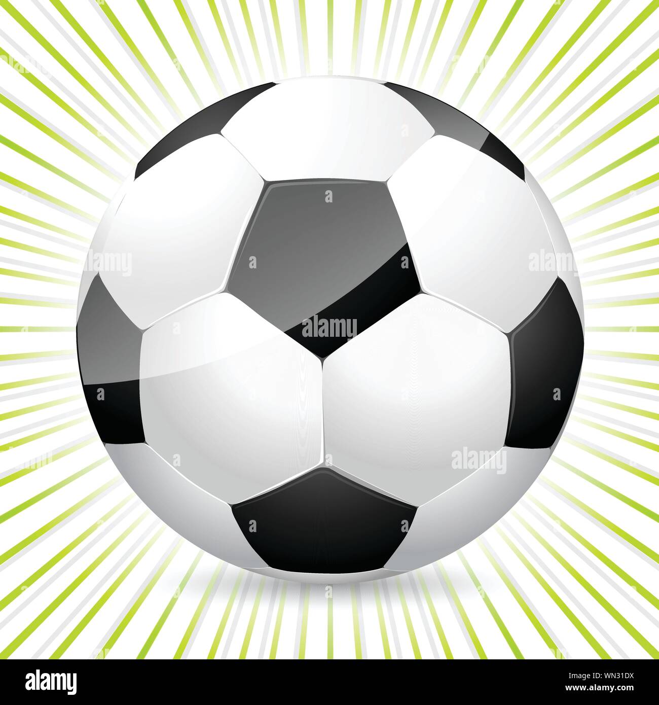 Classic soccer ball with bursting background Stock Vector Image & Art ...