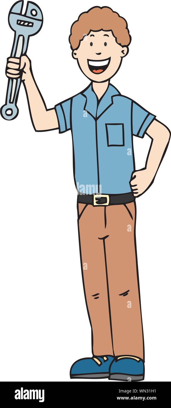 Guy fixing Stock Vector Images - Alamy
