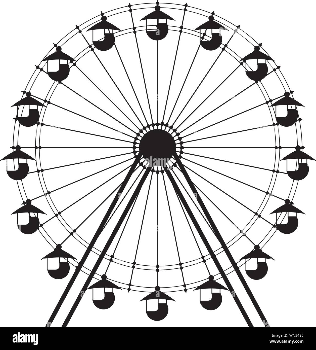 Ferris wheel icon Stock Vector Image & Art - Alamy