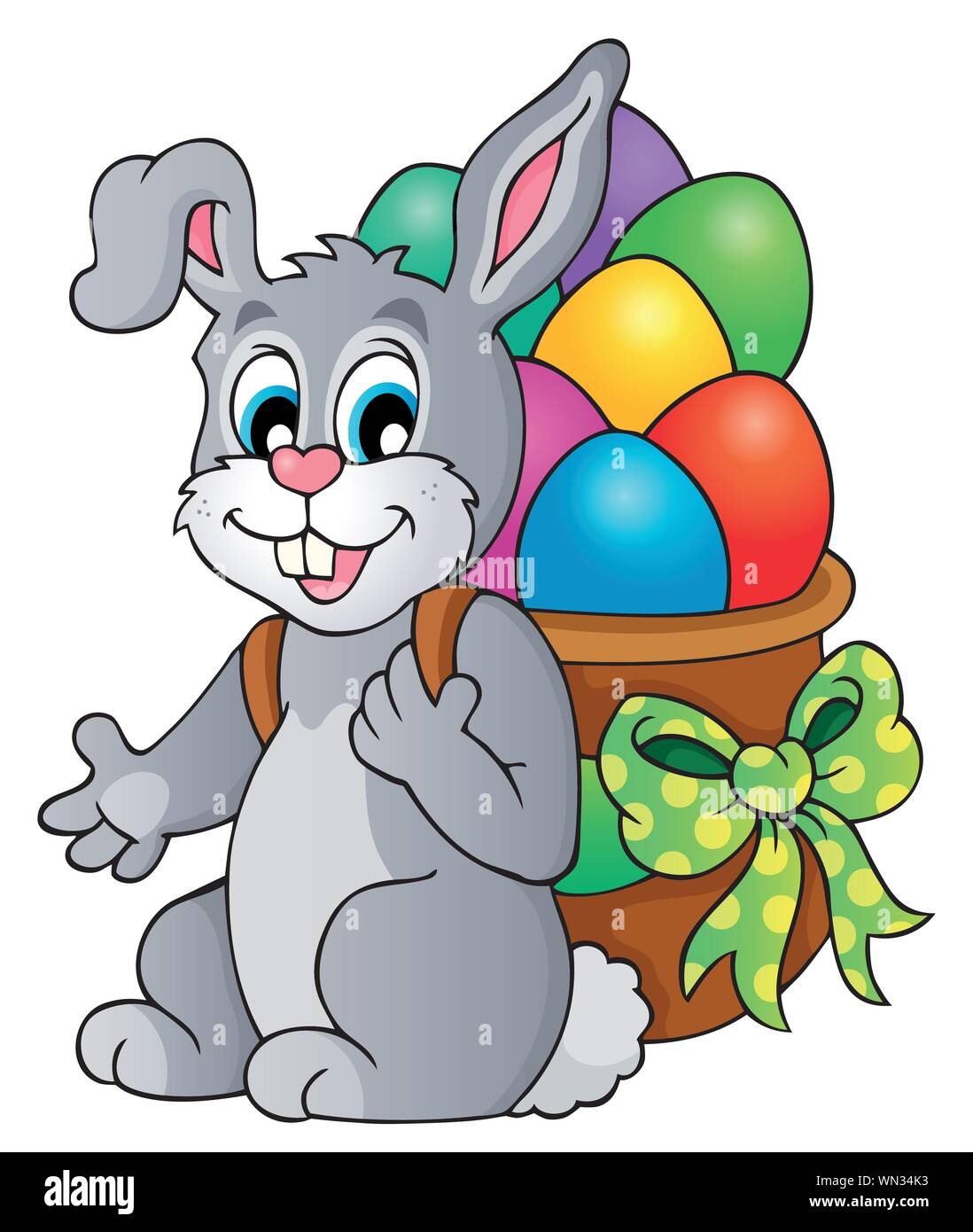 Easter bunny theme image 6 Stock Vector Image & Art - Alamy