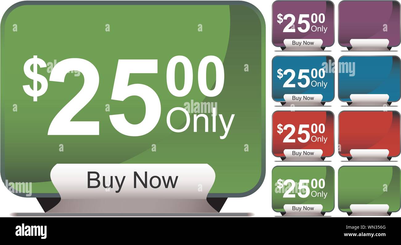 Placard Sign Set Stock Vector Image & Art - Alamy