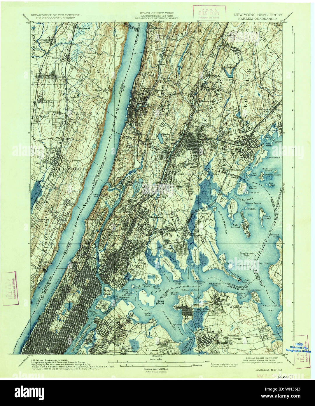 Harlem map 1900 hi-res stock photography and images - Alamy