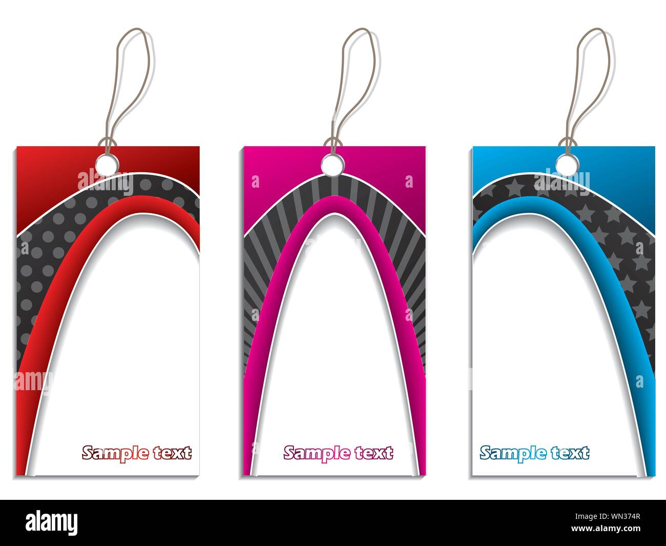 Color label design set Stock Vector Image & Art - Alamy