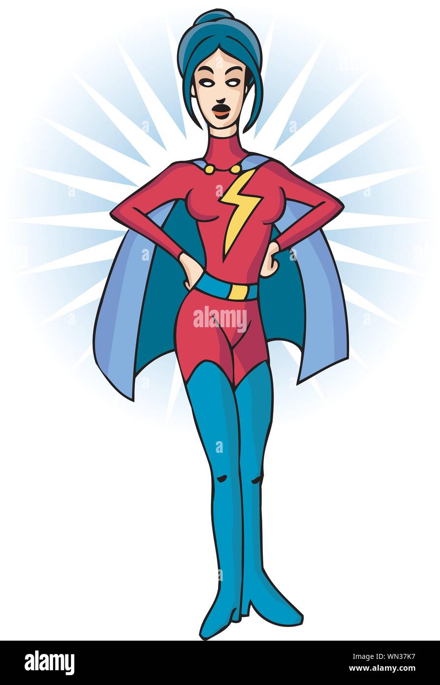 Heroic lady Stock Vector Images - Alamy