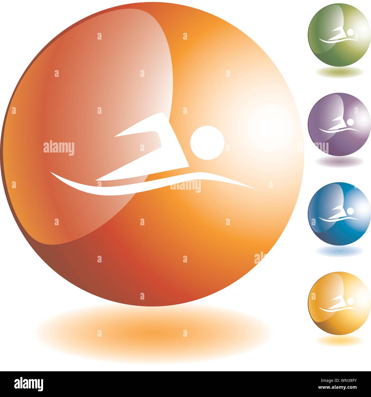 Swimmer figure Cut Out Stock Images & Pictures - Alamy