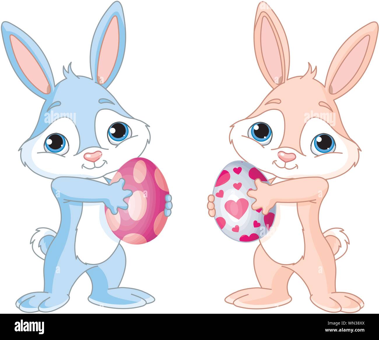 Rabbit bunny bunnies shape Cut Out Stock Images & Pictures - Alamy