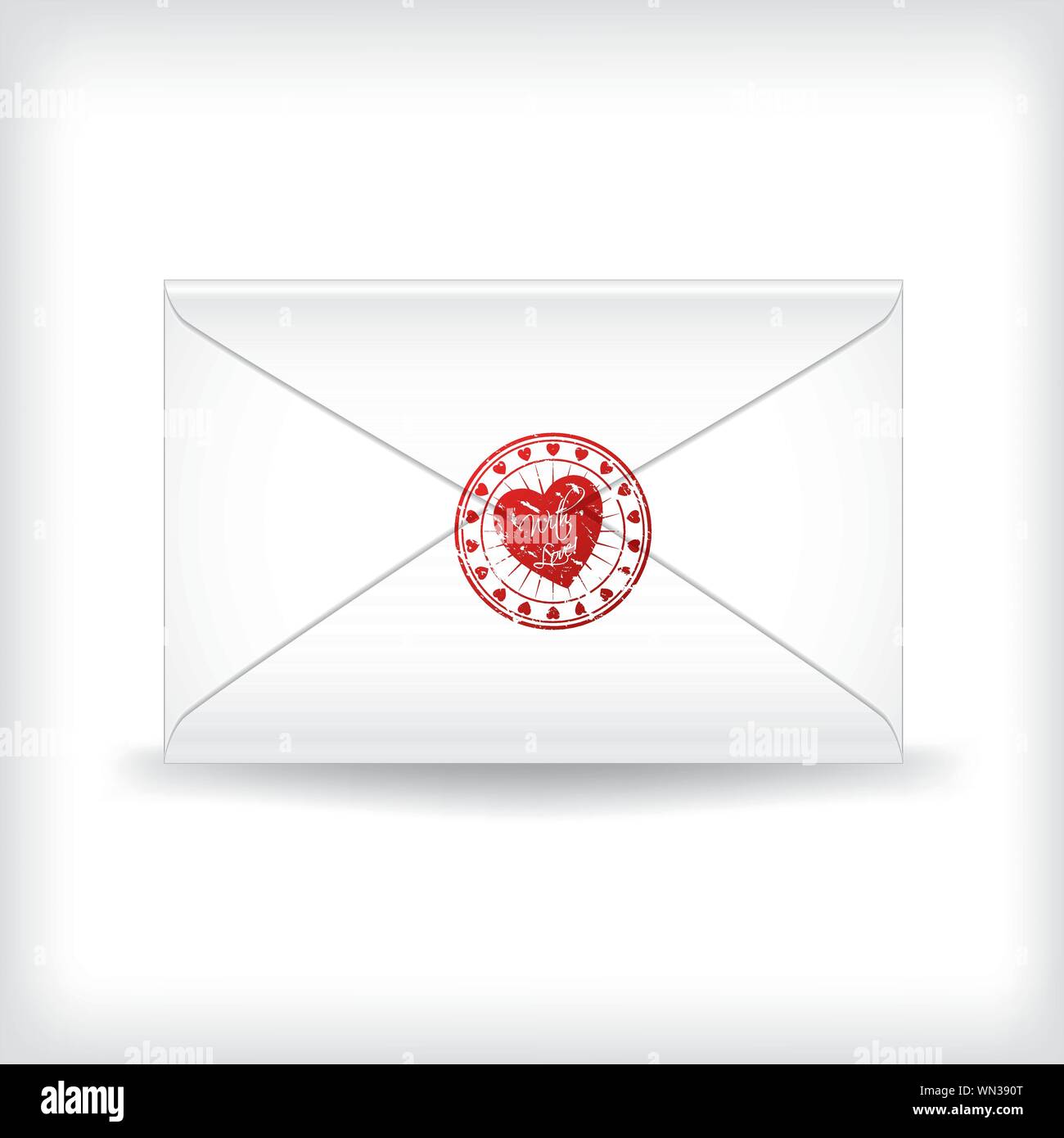 Love message letter sealed hi-res stock photography and images - Alamy