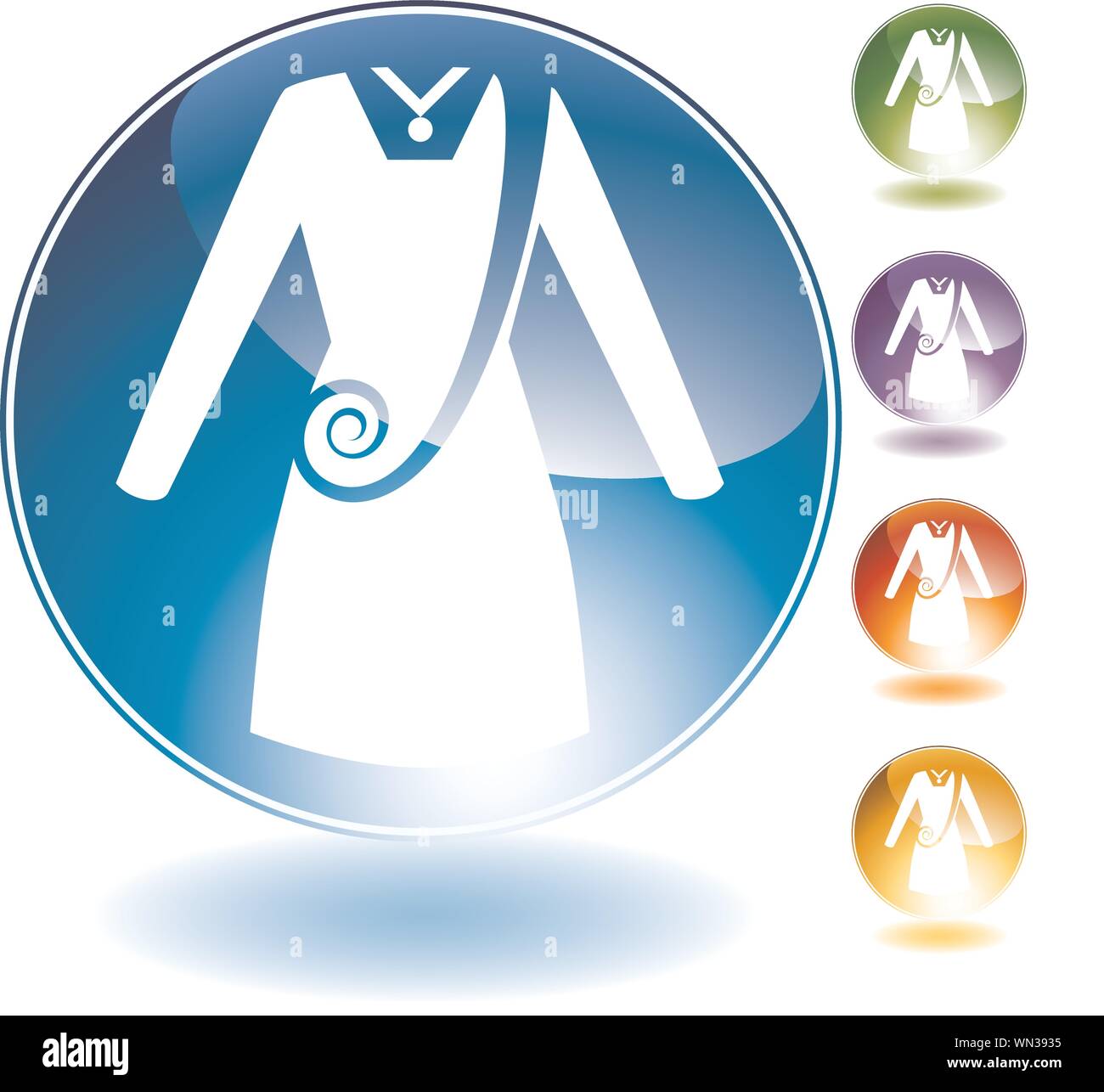 High fashion dress Stock Vector Images - Alamy