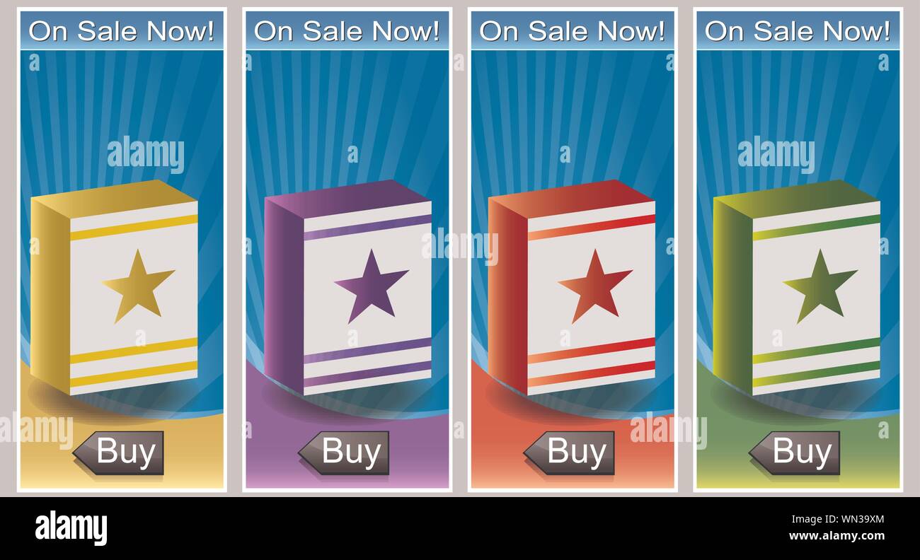 Packaging Banner Set Stock Vector Image & Art - Alamy