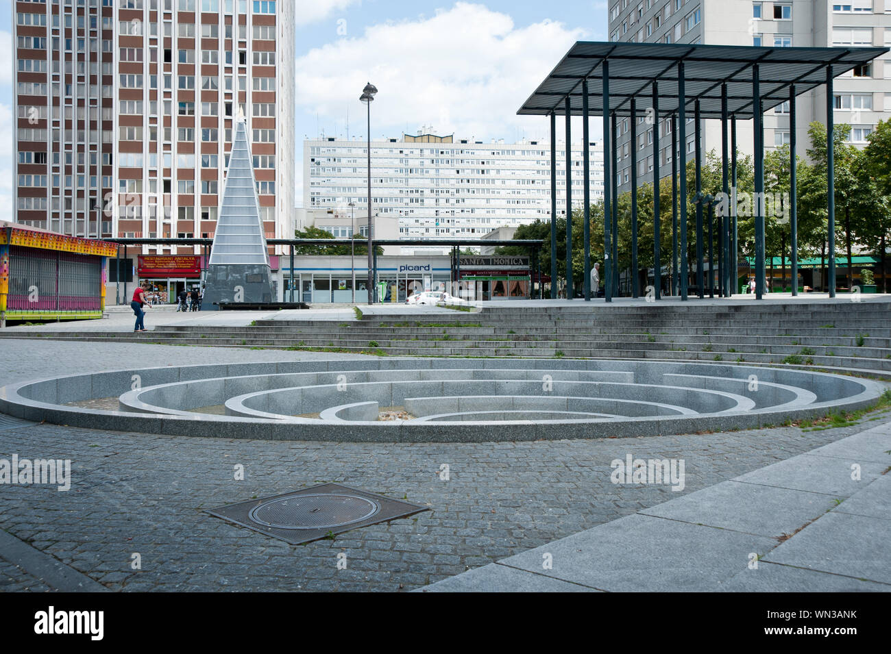 Paris, Place des Fetes Stock Photo - Alamy