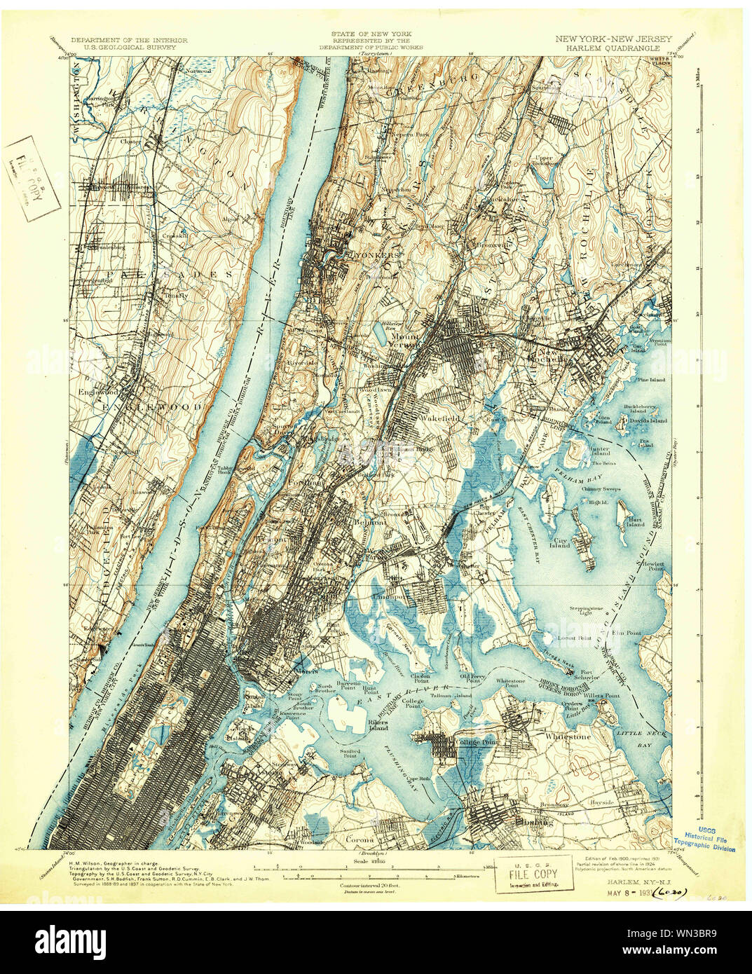 Harlem map 1900 hi-res stock photography and images - Alamy