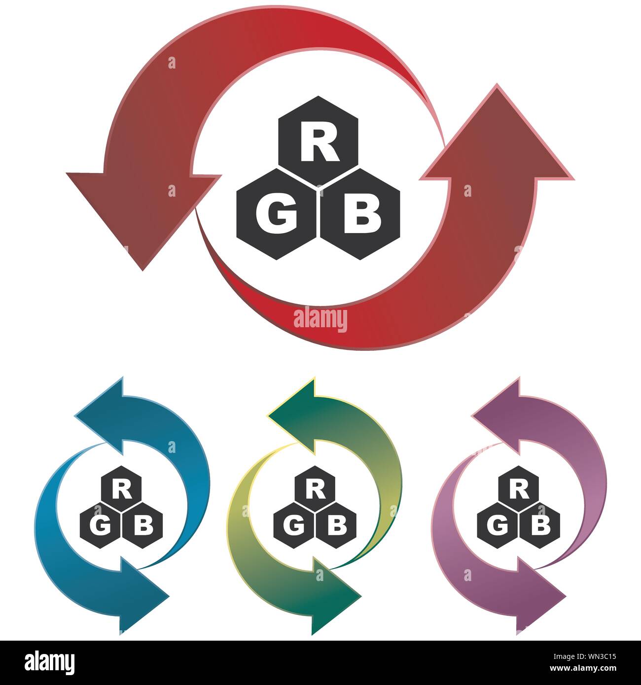 Rgb arrow Cut Out Stock Images & Pictures - Alamy