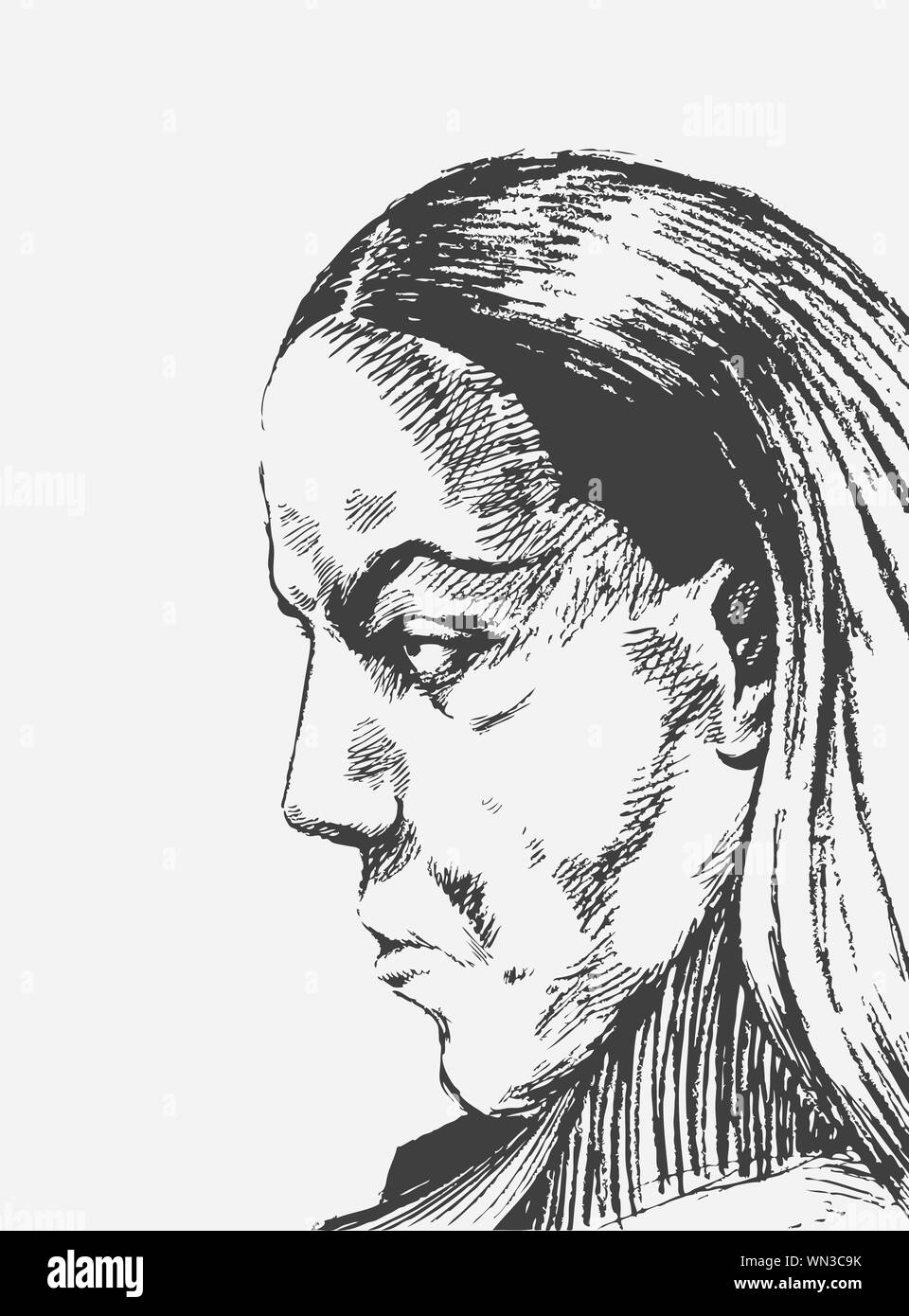 Deep thought Stock Vector Images - Alamy