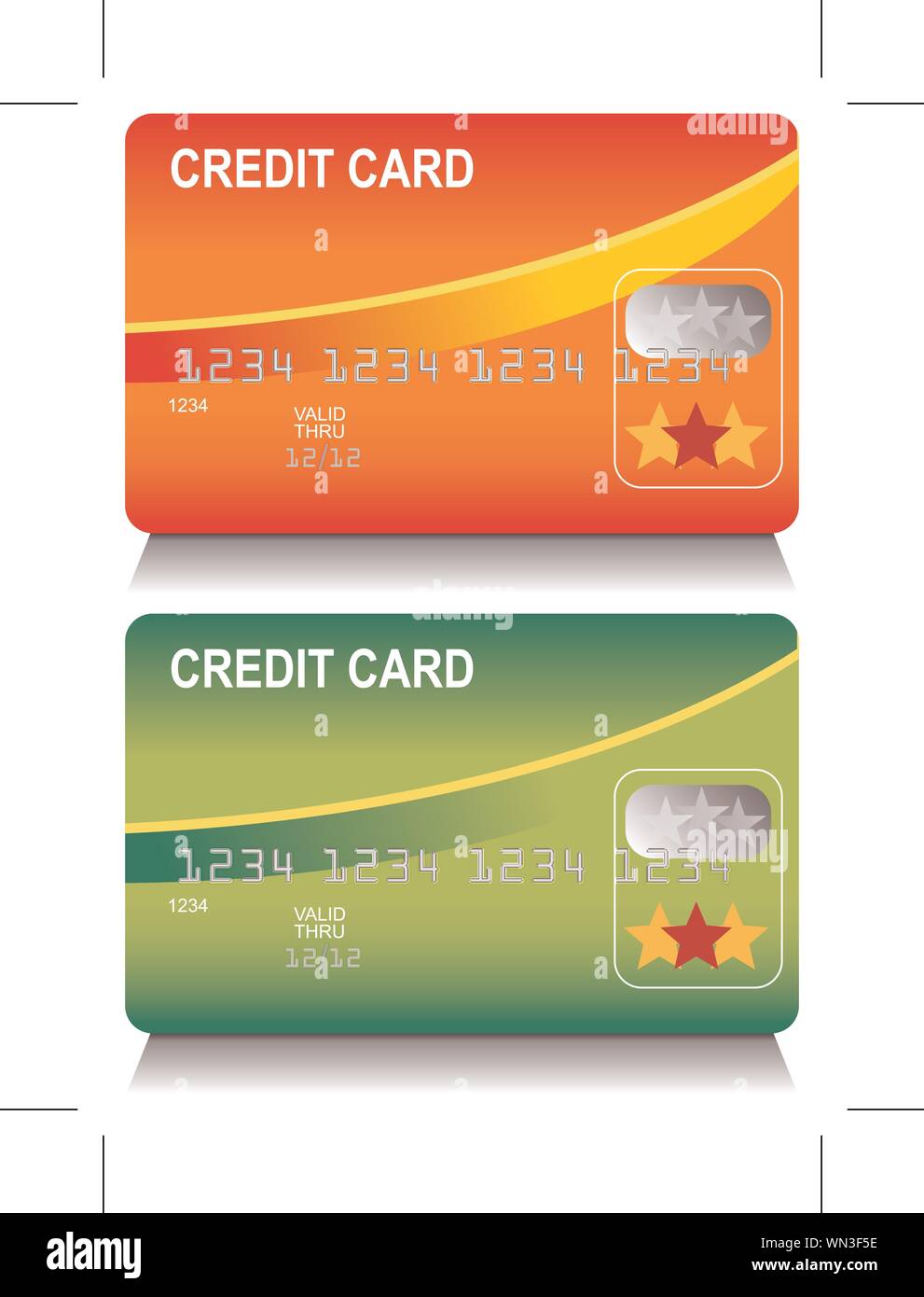 Bank card number Stock Vector Images - Alamy