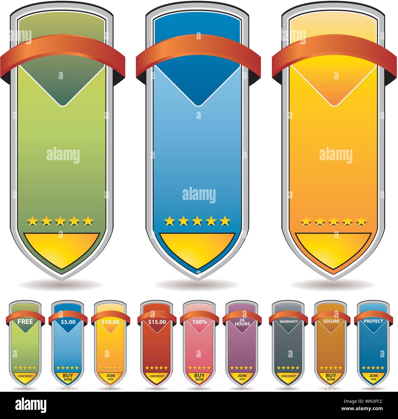 Web Banner Set Stock Vector Image & Art - Alamy