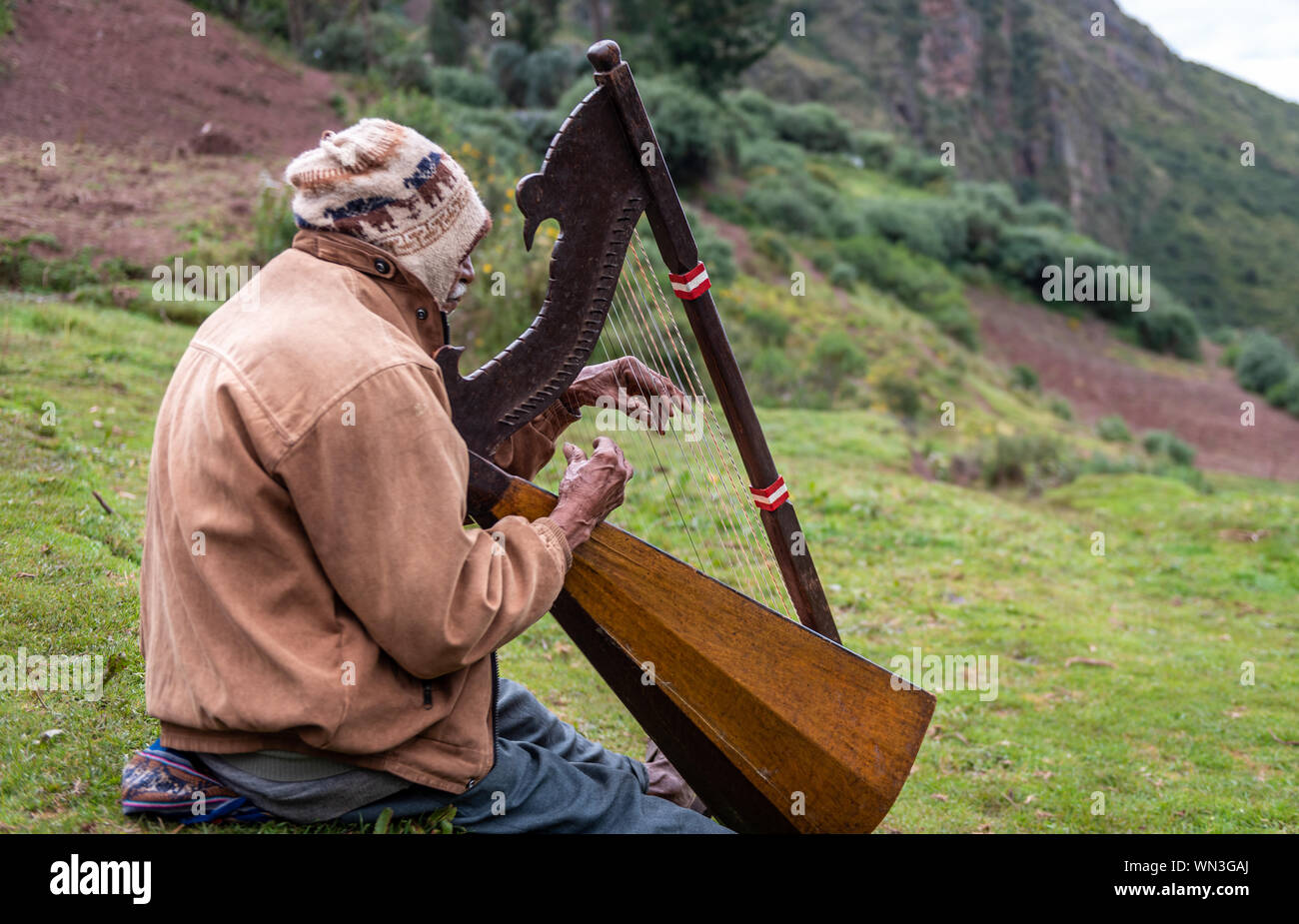Peruvian harp hi-res stock photography and images - Alamy