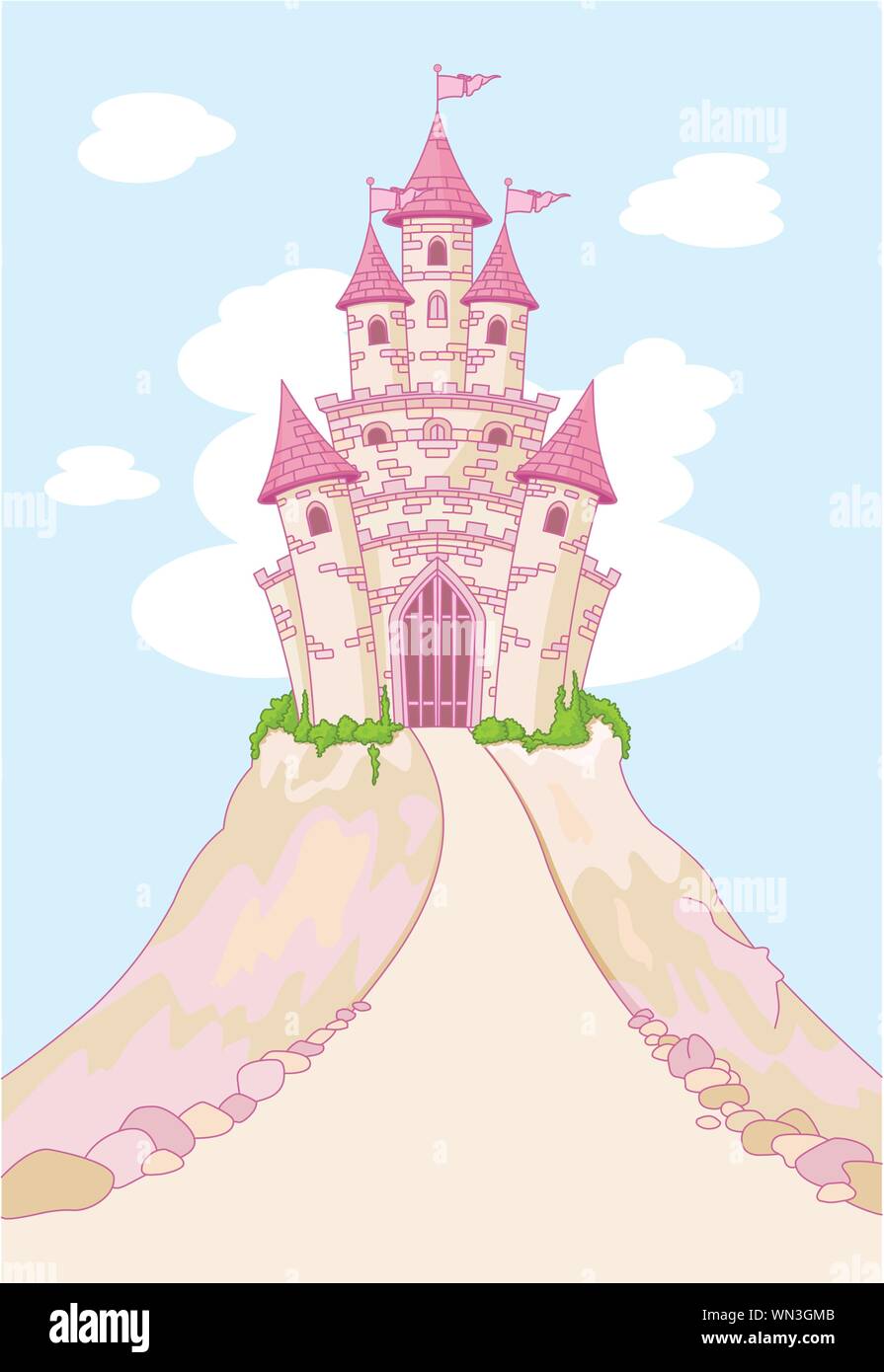 Magic Castle invitation card Stock Vector Image & Art - Alamy