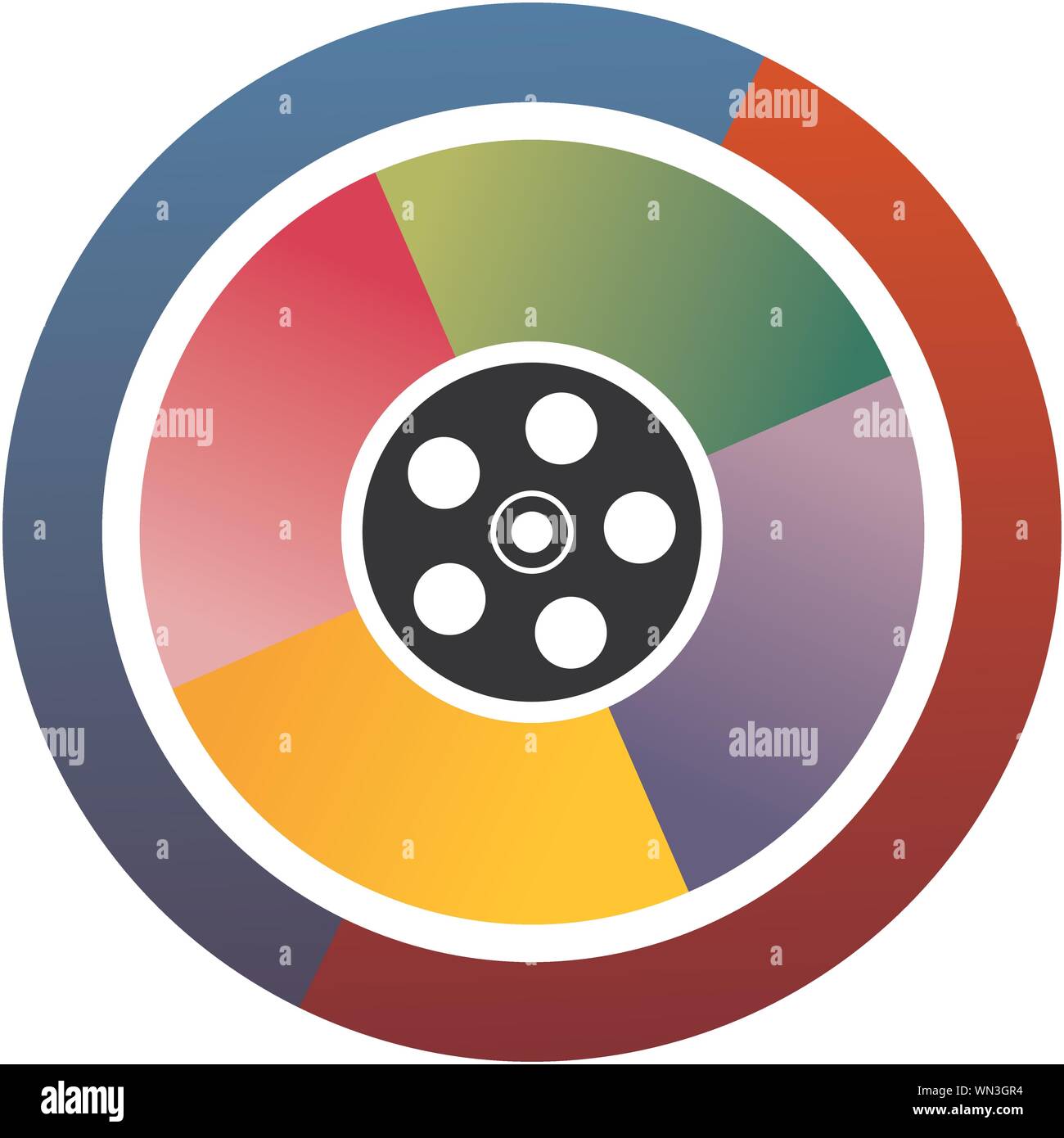 Entertainment Wheel Blank Stock Vector Image & Art - Alamy