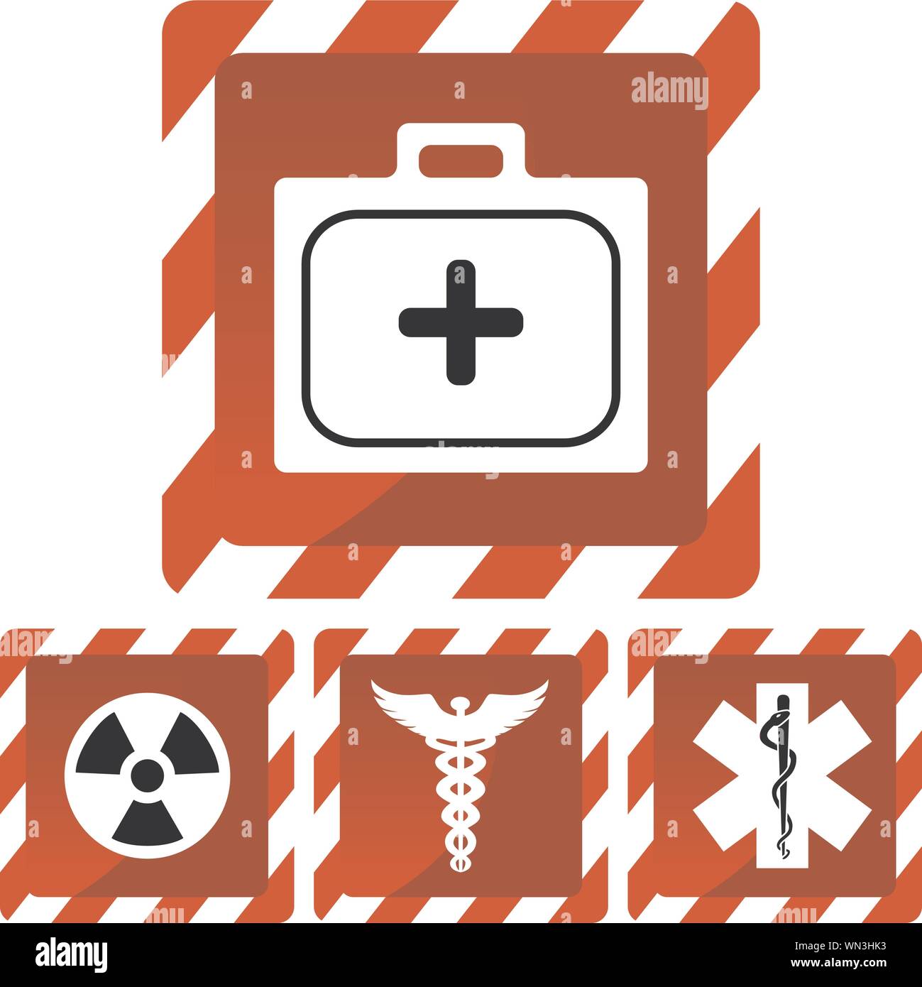 Medical red alert icons hi-res stock photography and images - Alamy