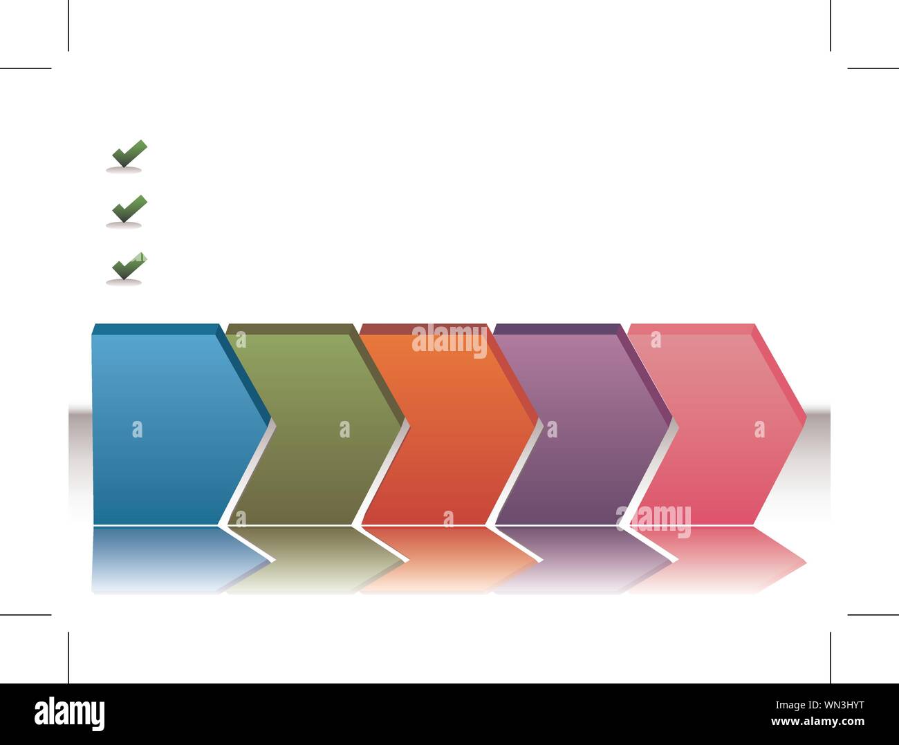 Blank Five Stage Chart Stock Vector Image & Art - Alamy