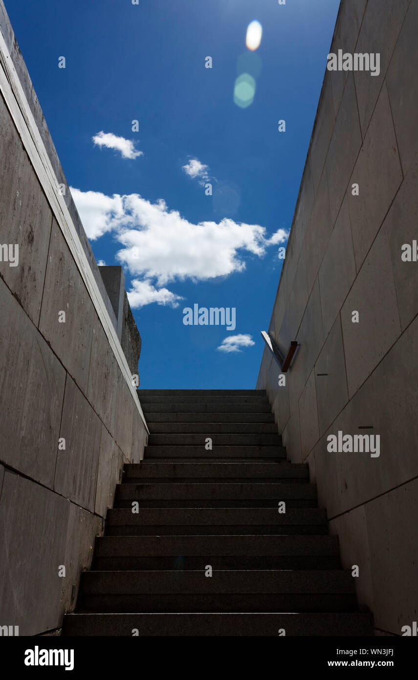 Low angle view narrow stairs hi-res stock photography and images - Alamy