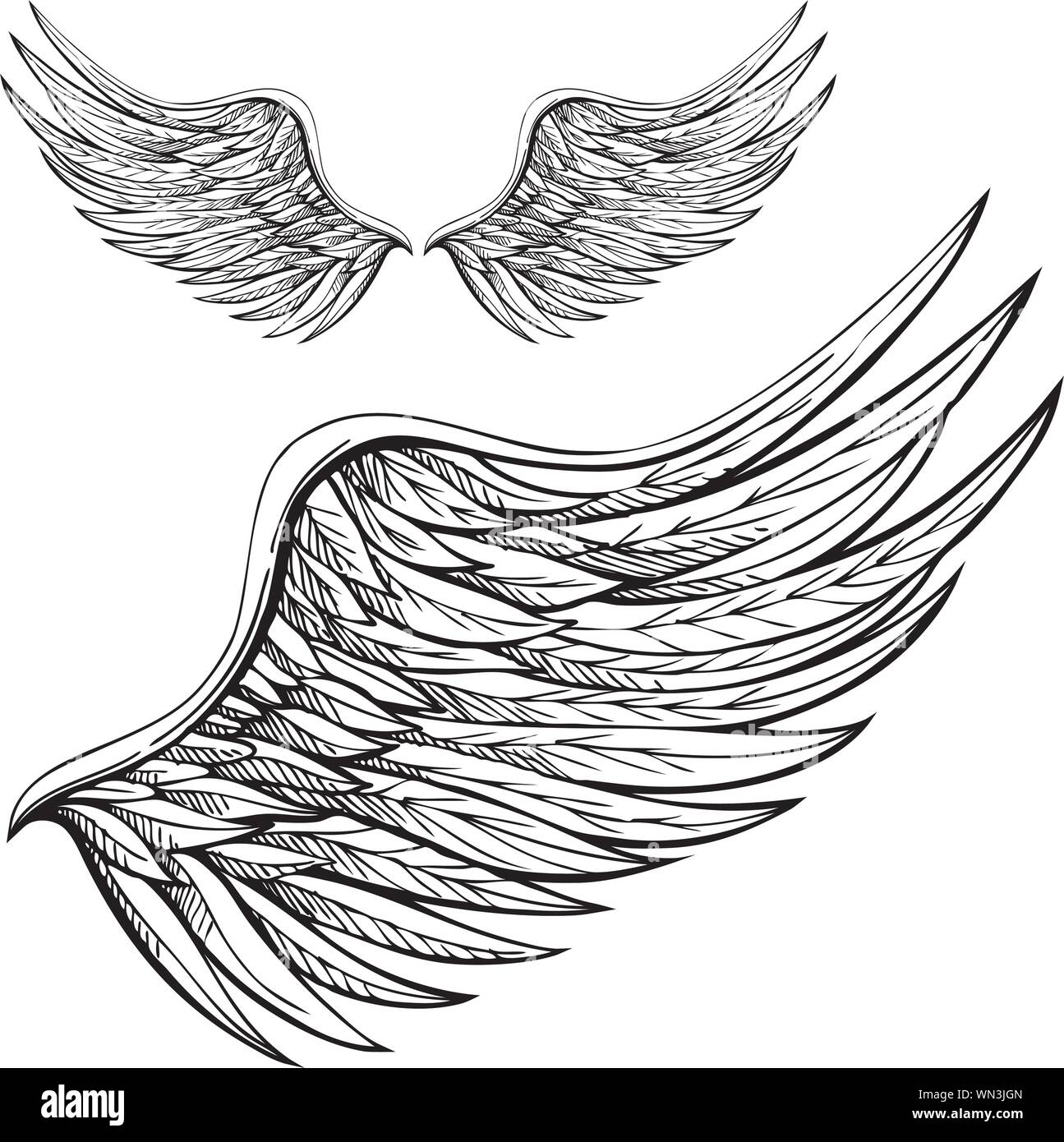 Cartoon angel Black and White Stock Photos & Images - Alamy