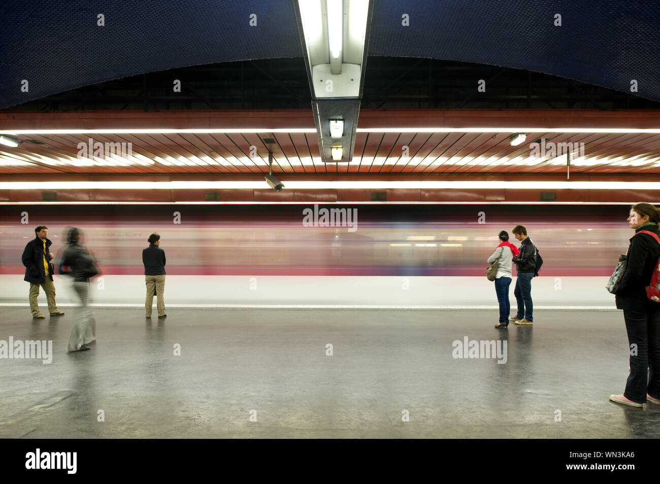 Paris, RER Auber Stock Photo - Alamy