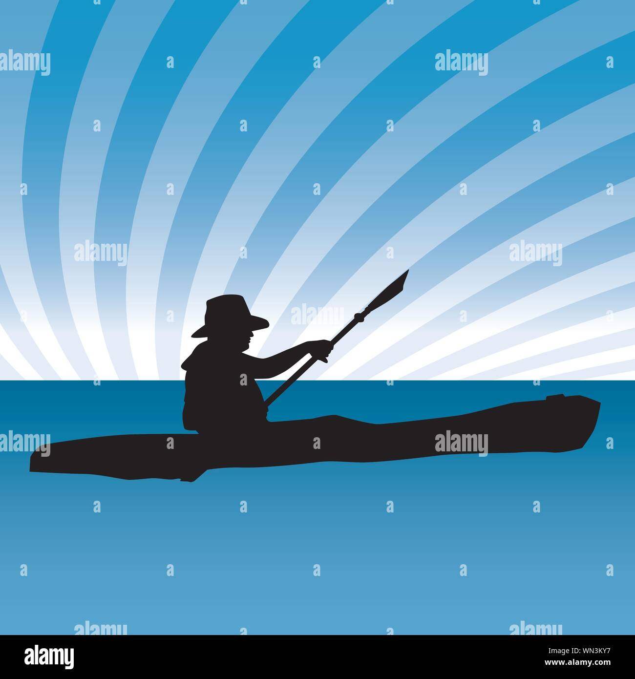 Spring kayak Stock Vector Images - Alamy