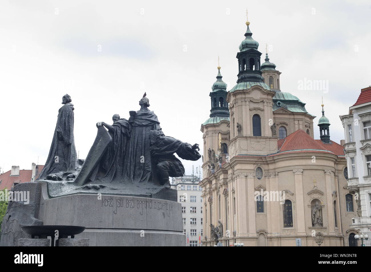 Jan Hus Memorial in Prague, Czech Republic Stock Photo - Alamy