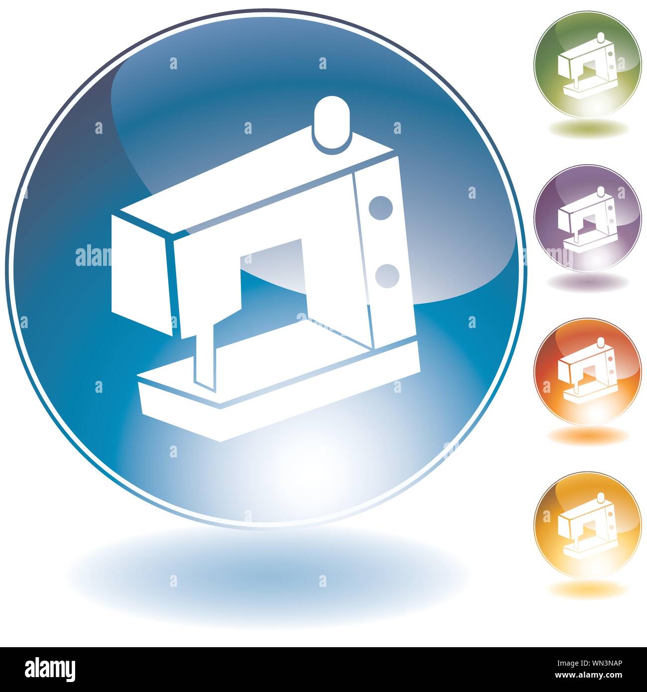 Sewing Machine Icon Stock Vector Image & Art - Alamy